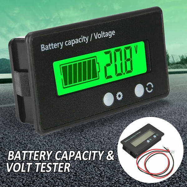 LCD 12V 24V 36V 48V Battery Status Capacity Voltage Voltmeter Monitor ...