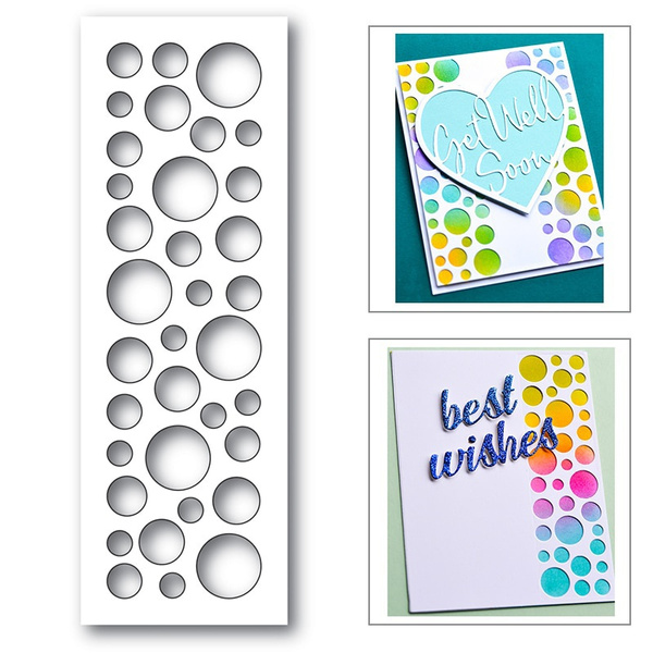 New Rectangle Frame Dots Background Metal Cutting Dies for DIY ...