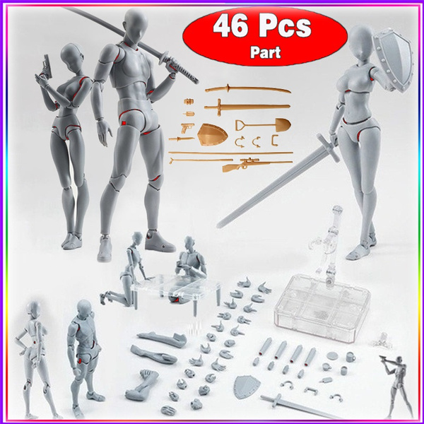 2022 New 15cm Figures Jointed Doll Model Man Woman Painting Artist ...