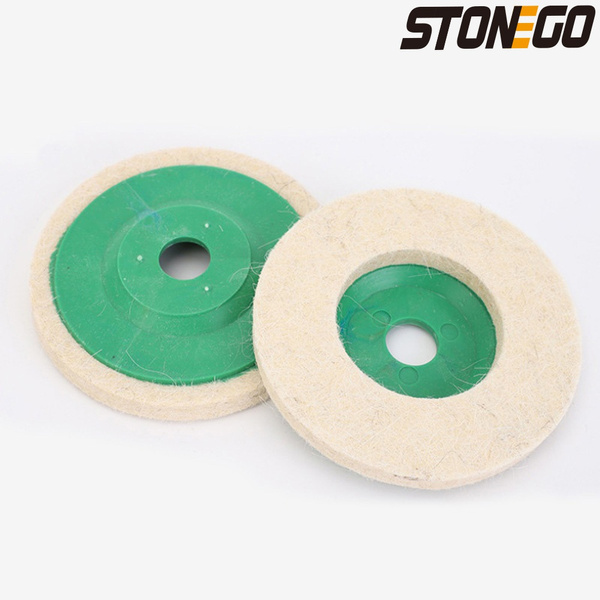 4 inch 100mm Wool Buffing Angle Wheel Grinder Felt Polishing Disc ...
