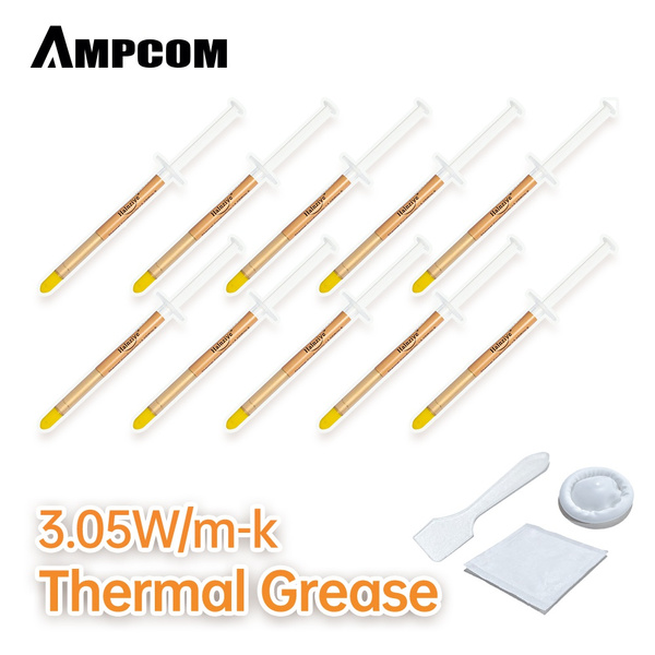 AMPCOM Thermal Paste Heatsink Compound Cooling Paste Grease for CPUs ...