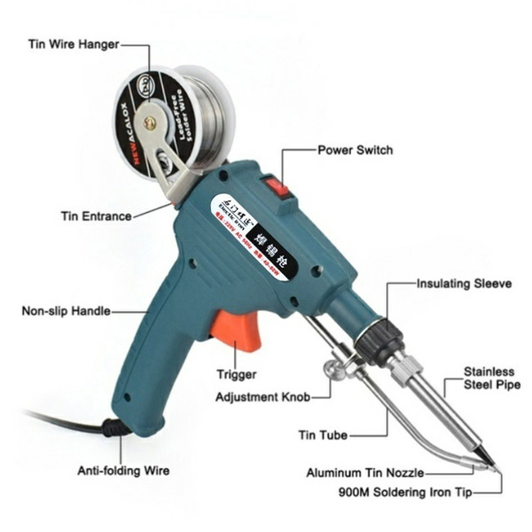 Hand-held Internal Heating Soldering Iron Automatically Send Tin Gun ...