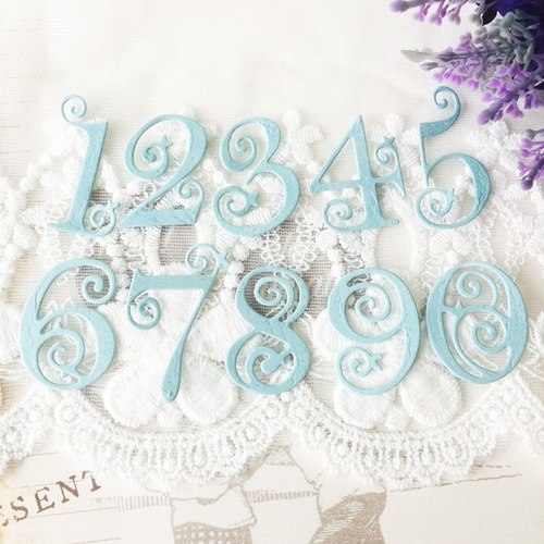 Circle Lace Numbers Metal Dies Scrapbooking Metal Cutting Dies 2018 ...