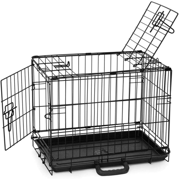 Precision Pet ProValu Indoor and Outdoor Double Door Wire Kennel Dog ...