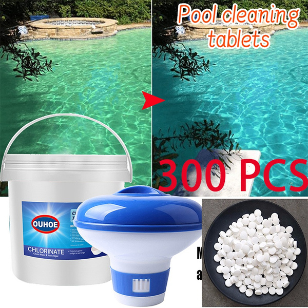 10-300Pcs Chlorine Tablets Multifunction Effervescent Tablets for Tub ...
