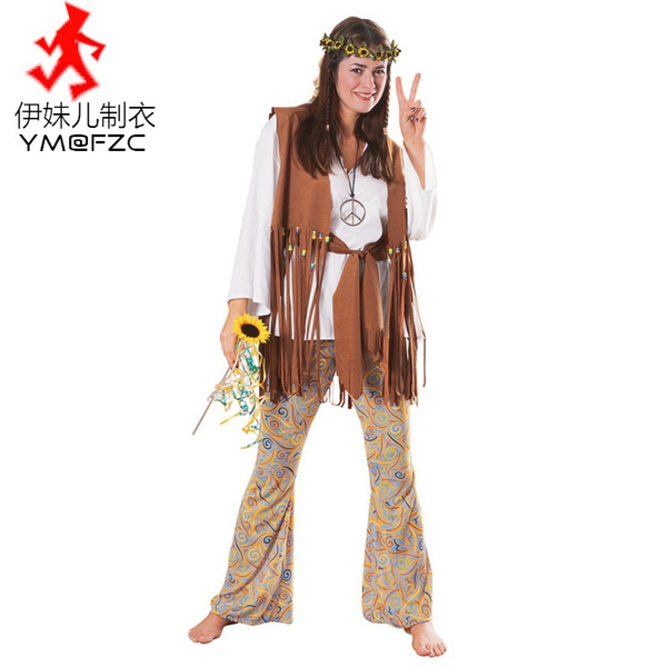 Indian Tribe Princess Uniform Savage Adult Female Halloween Retro Disco ...