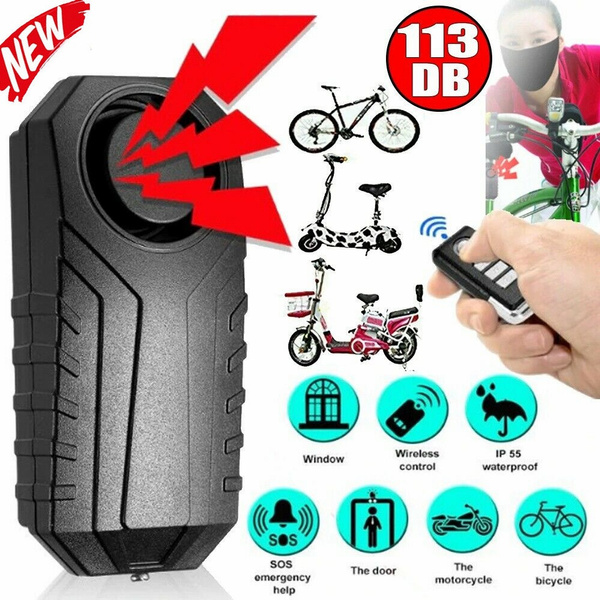 2021 New Wireless Bike Safety Alarm Waterproof Anti-Theft Bicycle Alarm ...