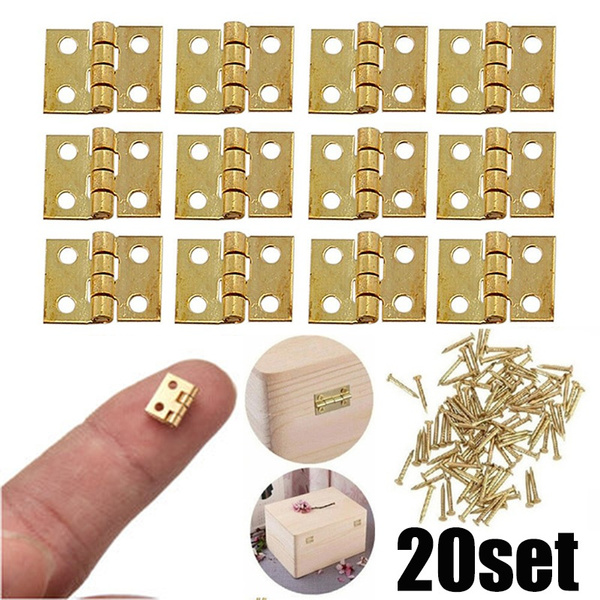 10/20set Mini Small Metal Hinge for Decorative Jewelry Wooden Box ...