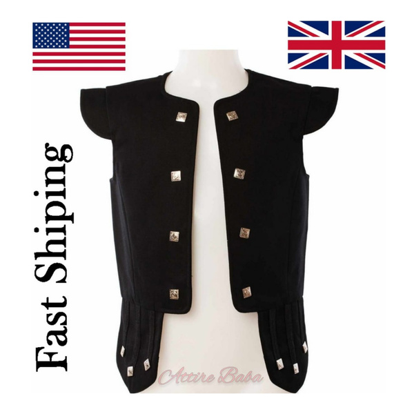 Men's Scottish Chieftain Jacobite Vest Highlander Traditional Kilt ...