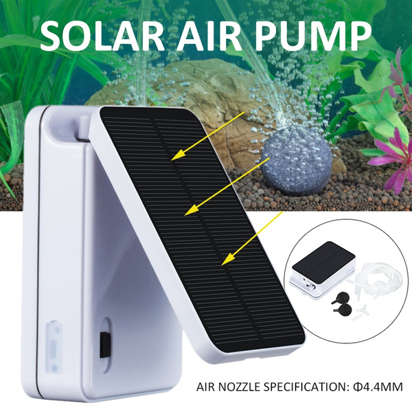 Solar Power Oxygen Pump Fish Tank Water Oxygenator Aquarium Oxygen ...