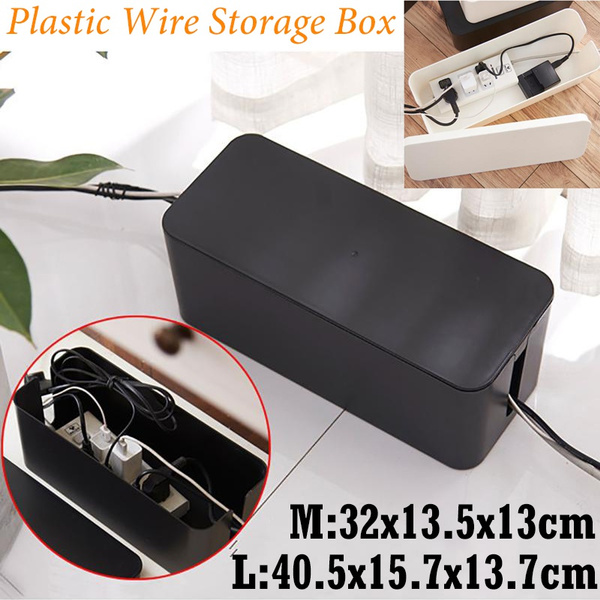 Plastic Wire Storage Box Plug-in Board Power Line Storage Case Power ...