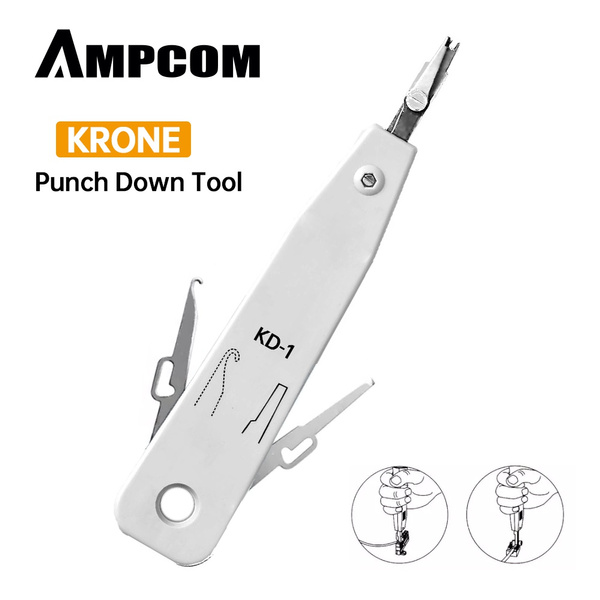 AMPCOM Krone Punch Down Tool, Multifunction Krone KD-1 Type IDC/Network ... AMPCOM Krone Punch Down Tool, Multifunction Krone KD-1 Type IDC/Network ...
