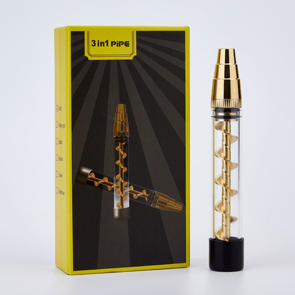 7Pipe 7P 3-IN-1 Twisty Glass Blunt Tobacco Smoking Pipe 7 Pipe Dry Herb ...