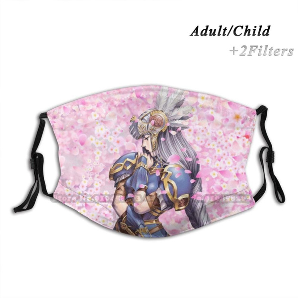 Valkyrie Profile Lenneth Sakura Reusable Mouth Face Mask With Filters ...