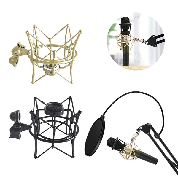 Microphone Metal Shock Mount Bracket Microphone Spider Suspension ...