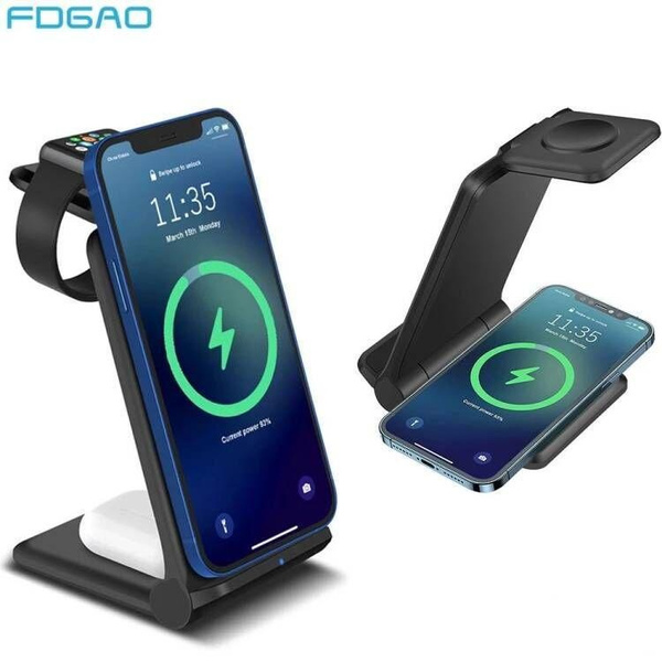 FDGAO 20W 3 in 1 Wireless Charger Stand Pad Folding Fast Charging ... FDGAO 20W 3 in 1 Wireless Charger Stand Pad Folding Fast Charging ...