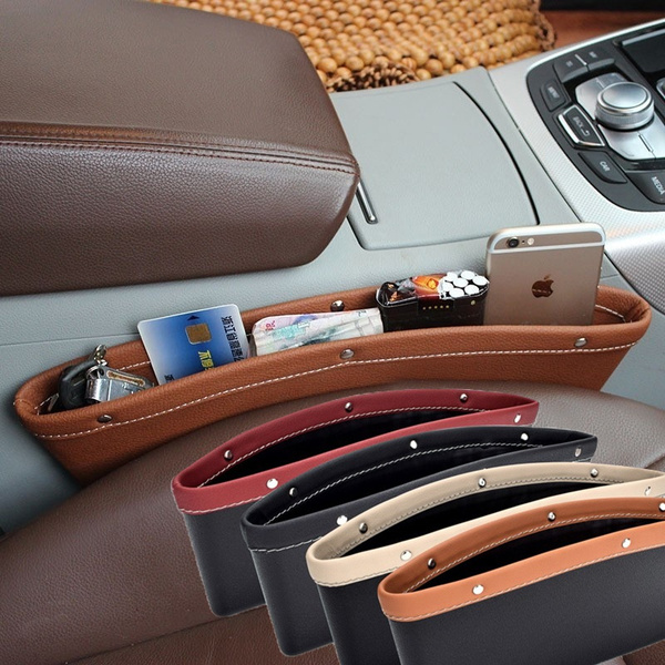 Car Seat Gap Pockets Storage Box Car Organizer Seat Console Universal ...