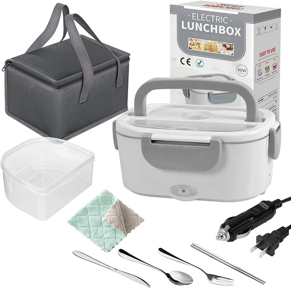 Electric Lunch Box for Car/Truck Travel Work Office ,110V&12/24V 60W ...