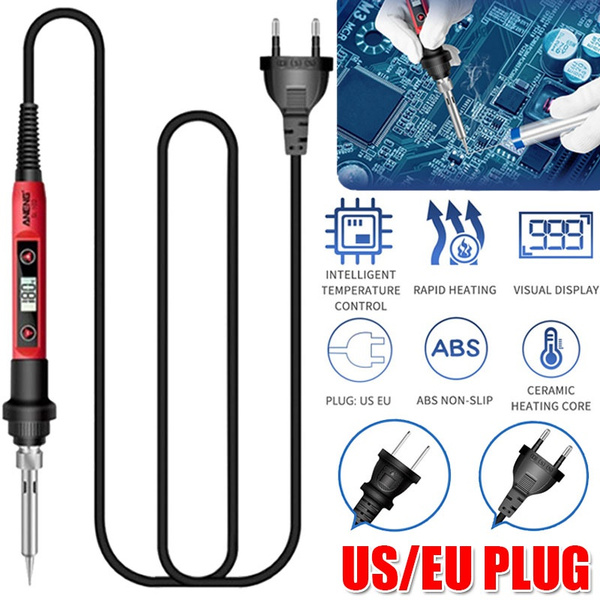 Digital Electric Soldering Iron Temperature Adjustable 220V 110V ...