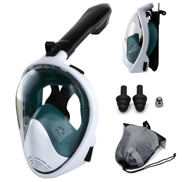 Underwater Scuba Snorkeling Anti Fog Mask Set Diving Full Face ...