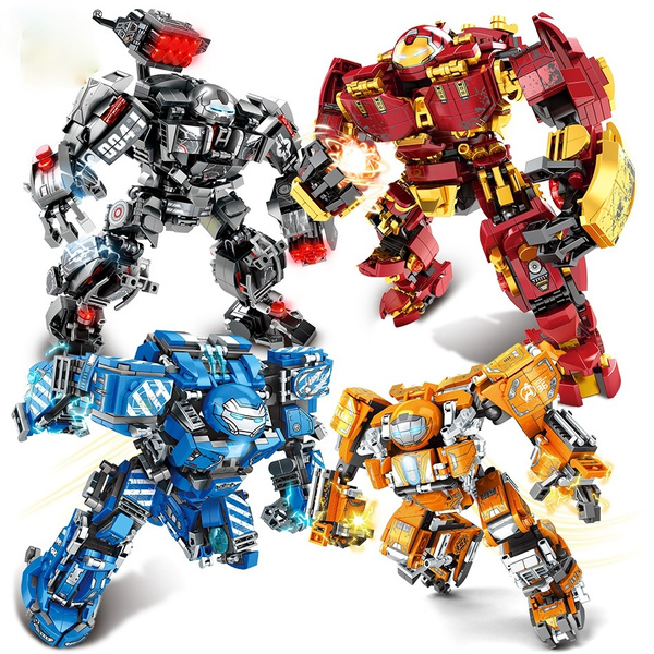City War Super Armor Robot Building Blocks Military Warrior Mecha Figures Weapon Bricks Toys Man ...