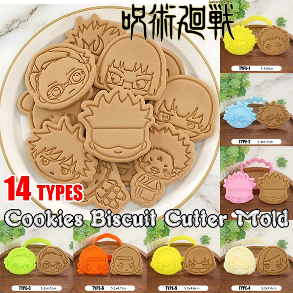 14Types Jujutsu Kaisen Gojo Satoru Itadori Yuji Cookies Cutter Biscuit ...