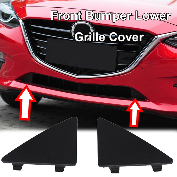 Auto Front Bumper Cover Cap Lower Grille Triangle Trim For Mazda 3 ...