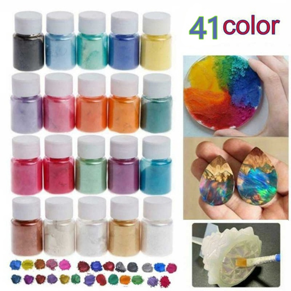 41 Colors Mica Powder Epoxy Resin Dye Pearl Pigment Natural Mica ...