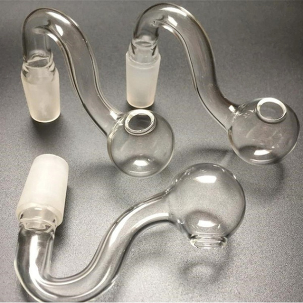 1/3/5 Pcs 10mm Glass Oil Burner Water Pipes Transparent Heat Resistant ...