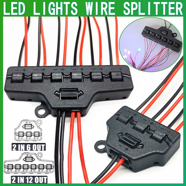1pc Wire Splitter for LED Lights Home Lighting 2 IN 6 OUT 2 IN 12 OUT ...