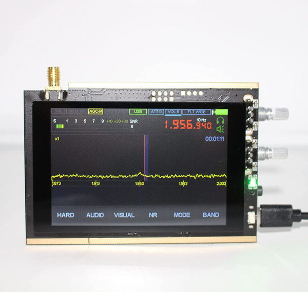 Riiai SDR Receiver,50Khz-2GHz Malahit DSP SDR Radio Receiver+3.5 LCD ...
