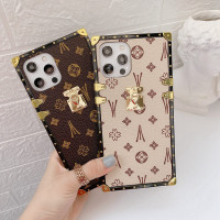 Fashion Square Leather Phone Case For For iPhone 15 Pro Max 15 Pro 15 ...