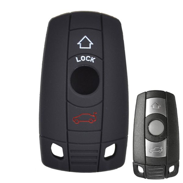 3 Button Silicone Car Remote Key Fob Shell Cover Case For BMW 1 3 5 6 7 ...