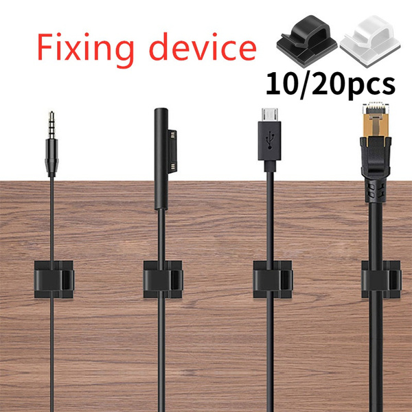 Fixed Cable Clamp Storage Clip with Adhesive Data Cable Management Tool ...