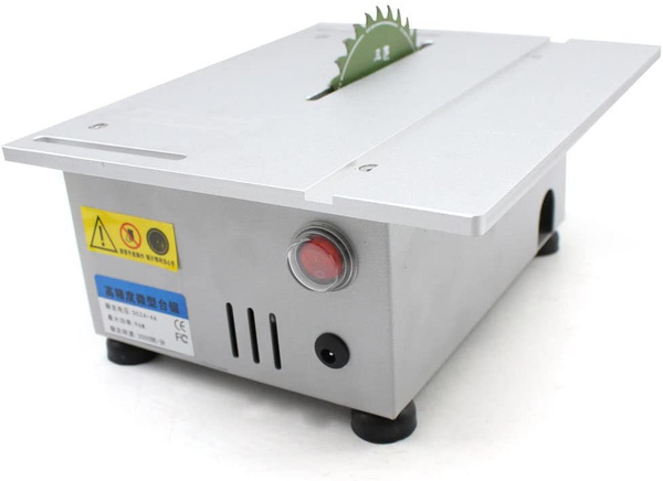 T5 Mini Sliding Table Saw Woodworking DIY Hobby Model Cutting Bench Saw ...