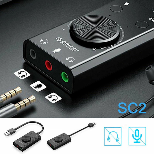 USB Sound Card Adapter, External Audio Adapter Stereo Sound Card ...