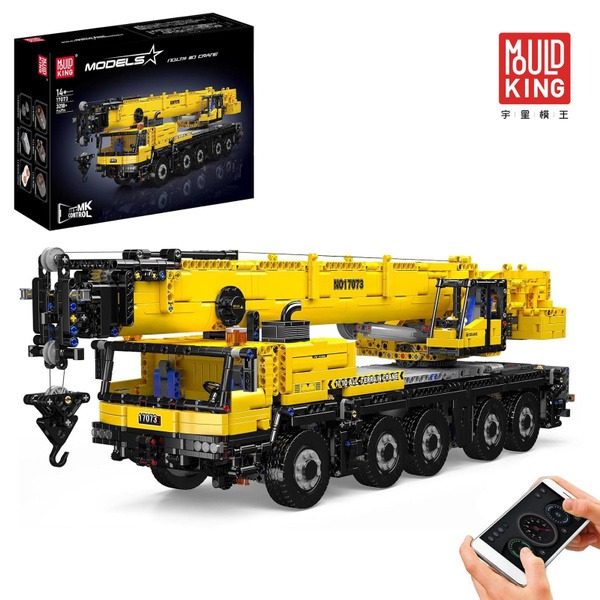Mould King 17073 APP RC Motorized Mobile Crane Technical Building ...