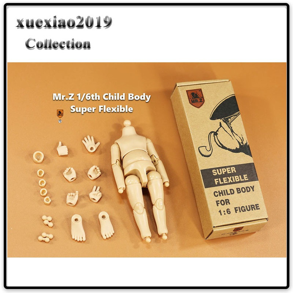 1/6 Scale Children Action Figure Body Model Toys 7'' Super Flexible ...