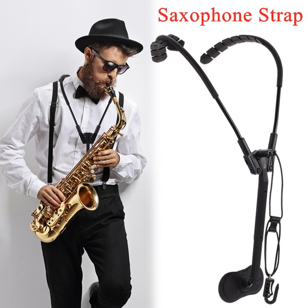 Saxophone Harness Musical Instrument Adjustable Neck Strap with Metal ...
