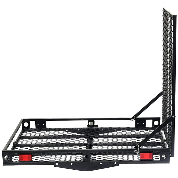 Tow Tuff Car and Truck 28 x 48 Inch Hitch Mount Cargo Carrier Rack w ...