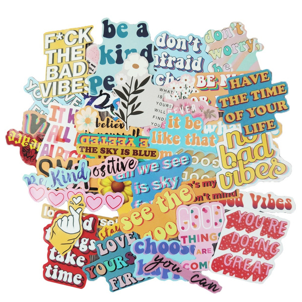 40PCS INS Aesthetic Chat Words Small Talk Bless Saying DIY Scrapbooking ...