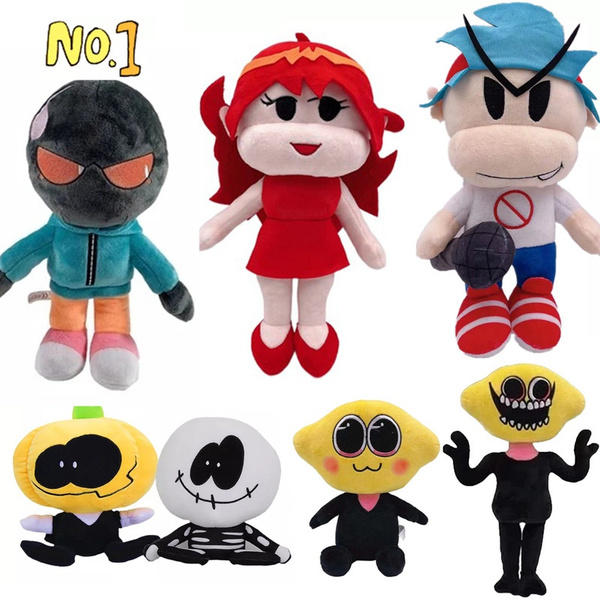 Scary Month Skid and Bomb Friday Night Funkin Monster Plush Toy Lemon ...