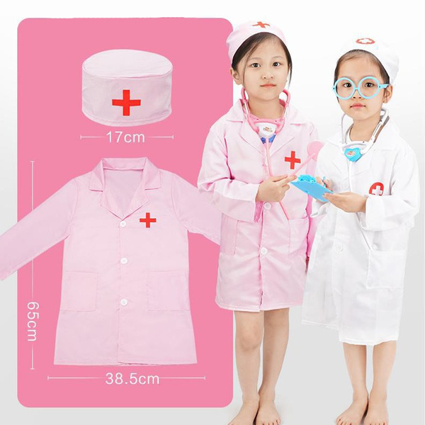 Kids Doctor Nurse Uniforms Halloween Surgeon Role Cosplay Party Boys ...