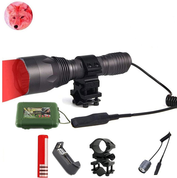 Red LED Torch Predator Light 350 Yards Red Light LED Flashlight Coyote ...