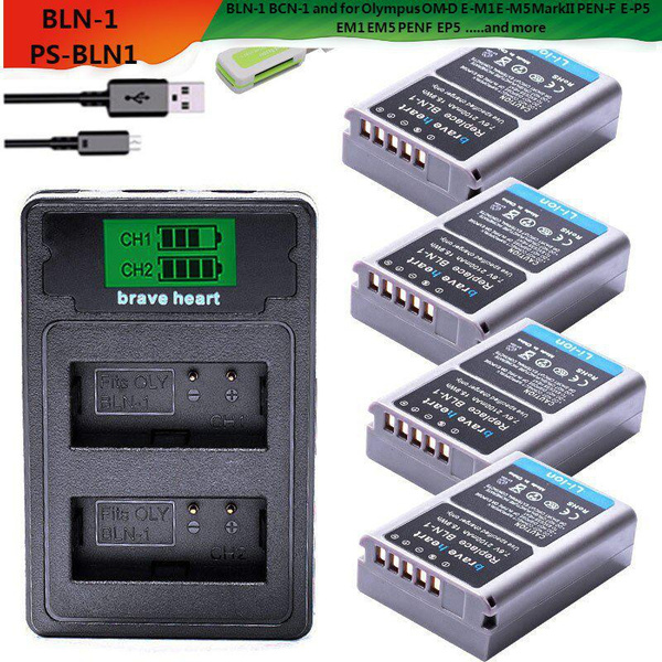 🔥Hot sale 2100MAH PS BLN-1 BLN1 PSBLN1 PS-BLN1 Li-ion Battery+LCD dual ...