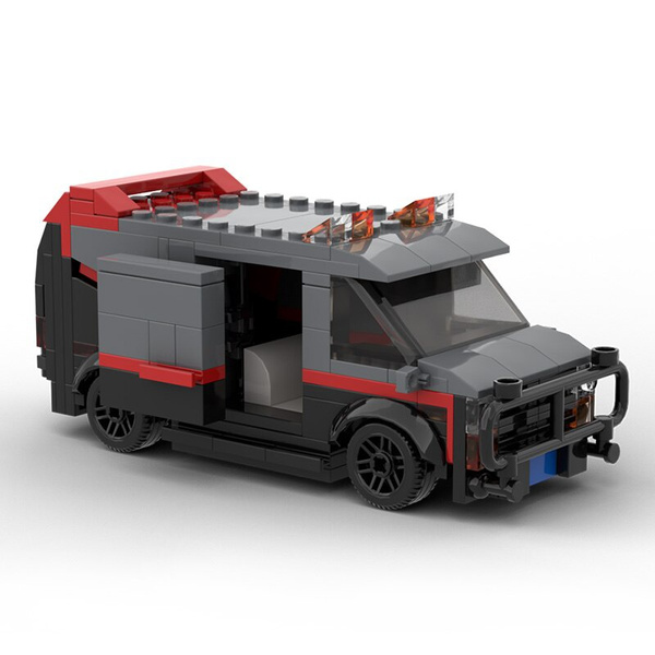 A-Team GMC Vandura Van Classic TV high-tech Car MOC-20604 SWAT Team ...