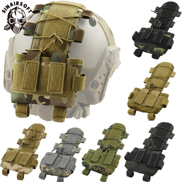 Tactical Helmet Battery Pouch MK2 Helmet Counterweight Bag Hunting Camo ...