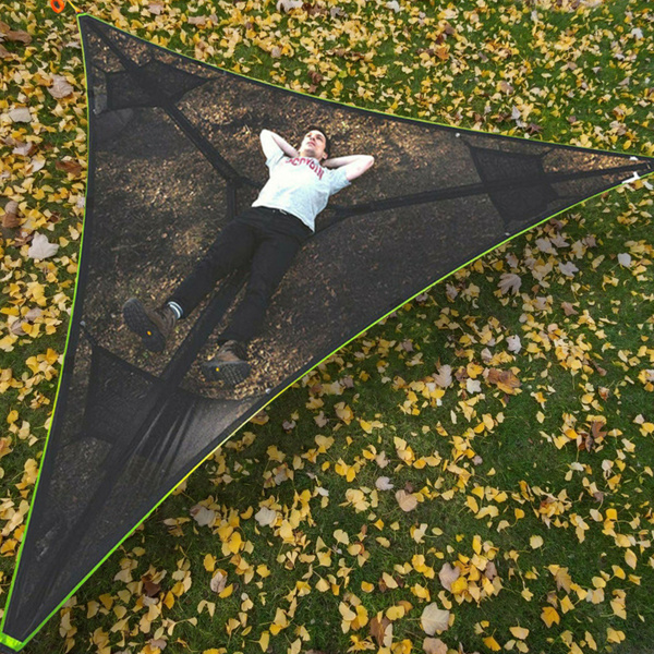 Camping Hammock, Multi Person Hammock Triangle Antenna Mat 3 Point with ...