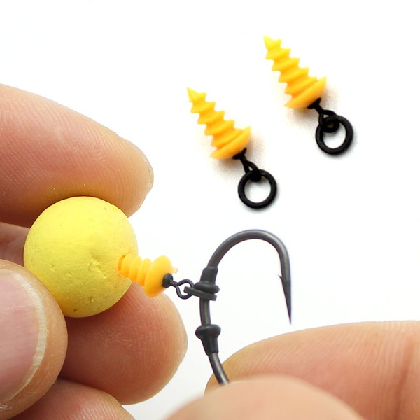 20PCS Carp Fishing Accessories 360 ° Rotating Bait Screw For Hair Rigs ...