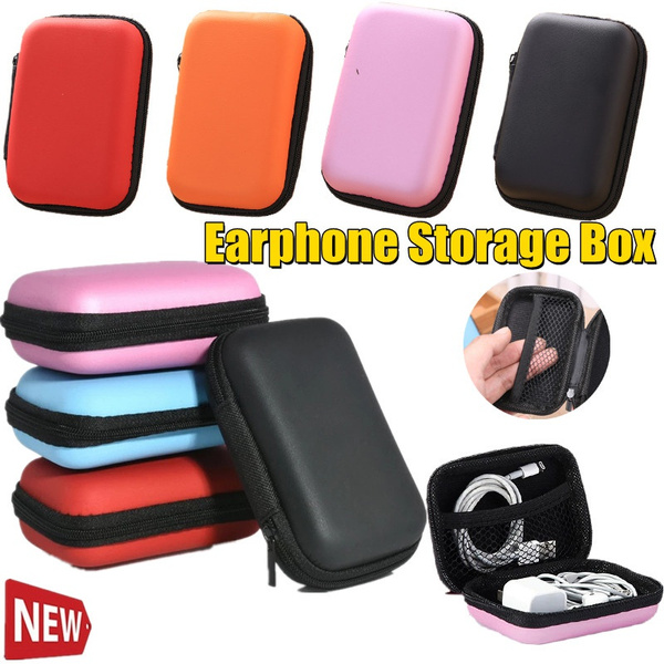 2021 NEW Portable Earphone Case Mini Storage Hard Bag Headset Box ...